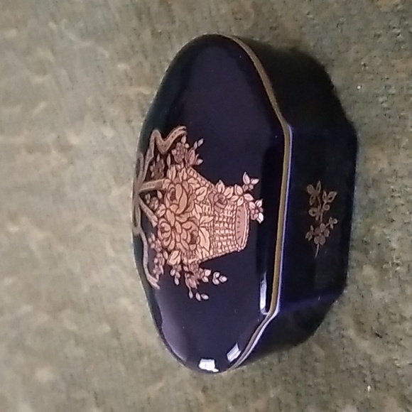 Limoges | Accents | Vintage Limoges Castel France Porcelain Cobalt Blue ...